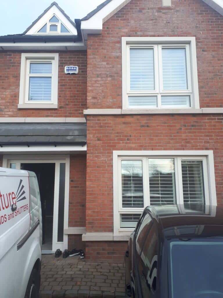 Plantation Shutters and Pleated blinds installed in Celbridge, Co Kildare